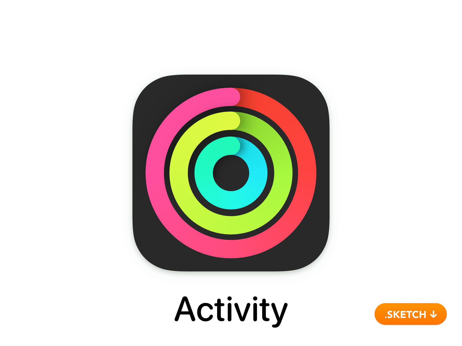 Apple Activity App Icon by Around Sketch on Dribbble