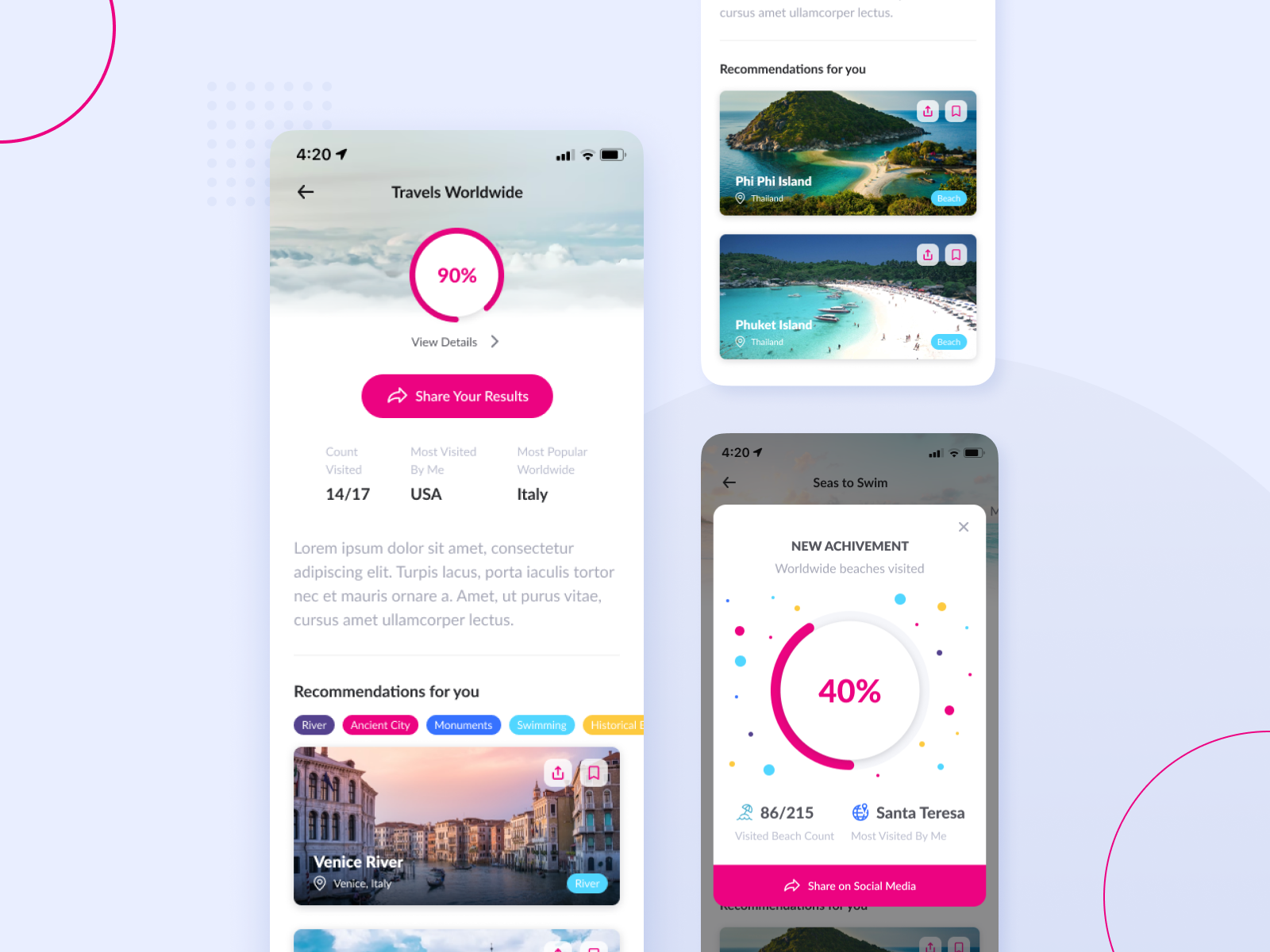 Concept Travel Application Design by Füsun Çetin Öztan on Dribbble