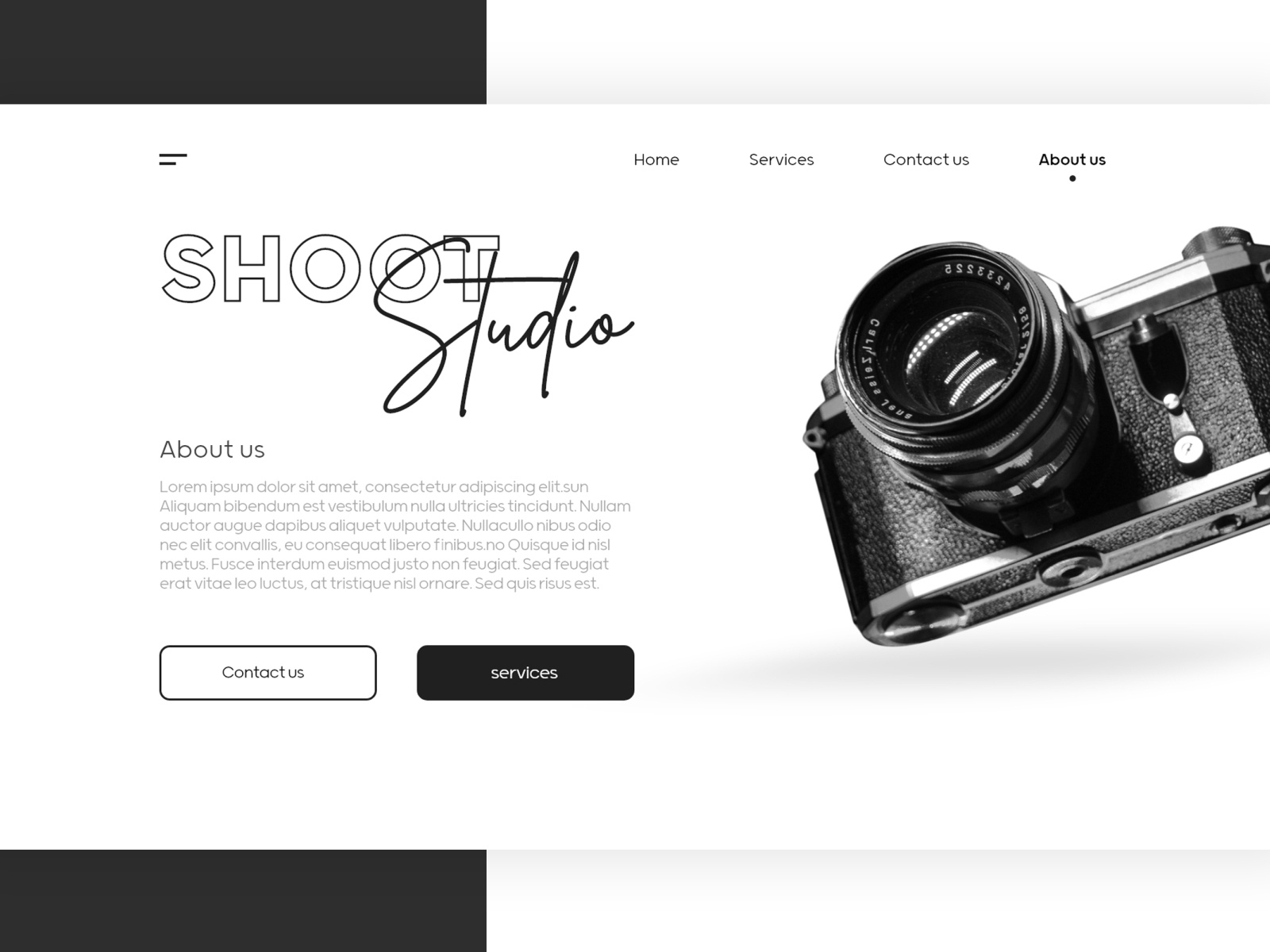Camera Web UI by daudzia on Dribbble