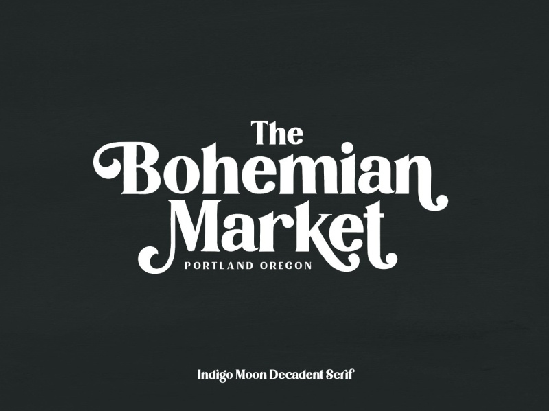 Indigo Moon Decadent Serif Font by Best Fonts on Dribbble