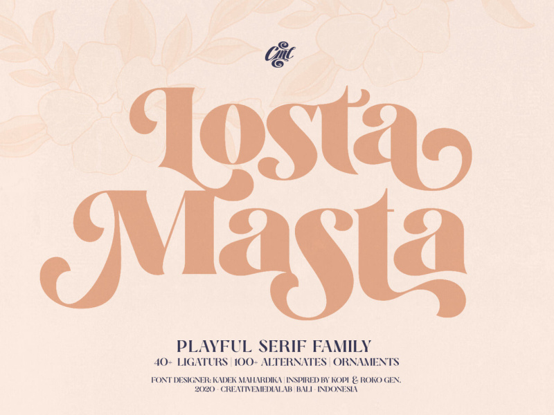 Losta Masta - Playful Serif Font Family by Best Fonts on Dribbble