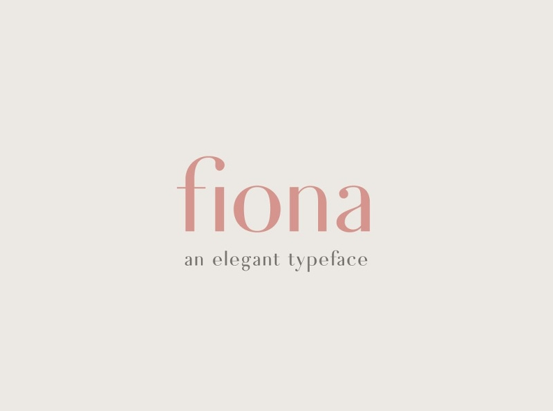 Fiona - Elegant Typeface by Best Fonts on Dribbble