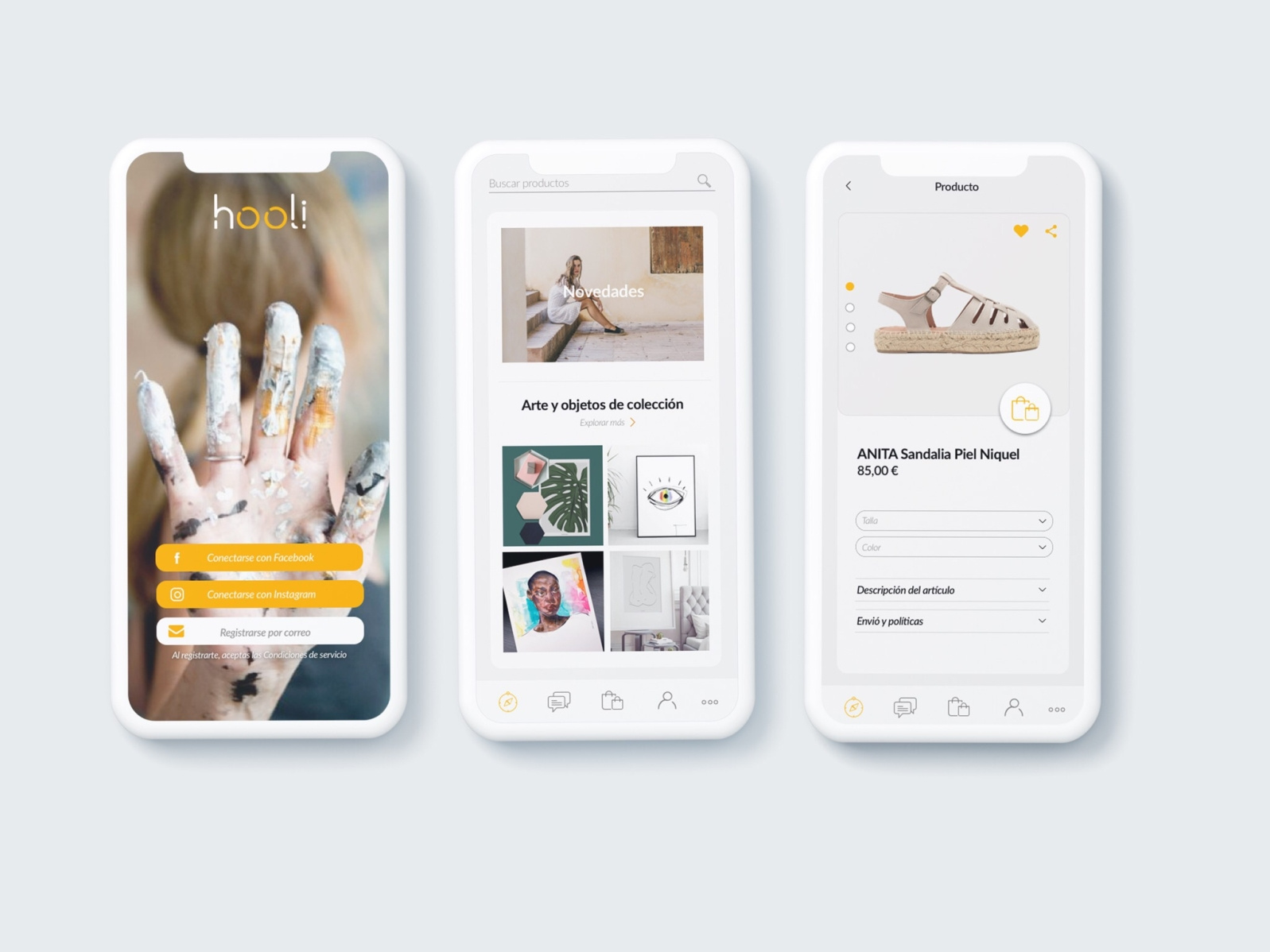 Hooli app by Paula Acosta on Dribbble