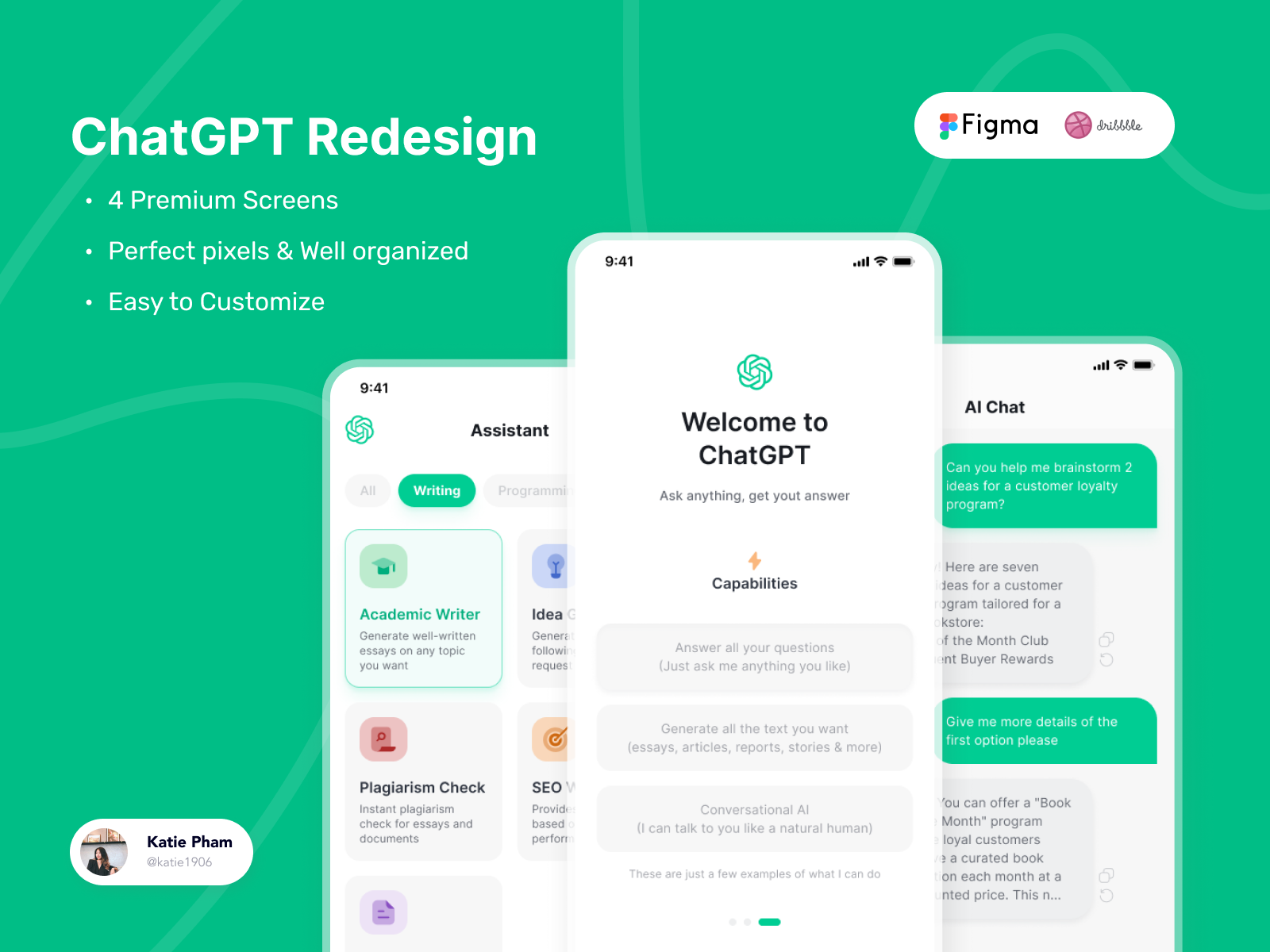 ChatGPT Mobile App Redesign by Katie Pham on Dribbble