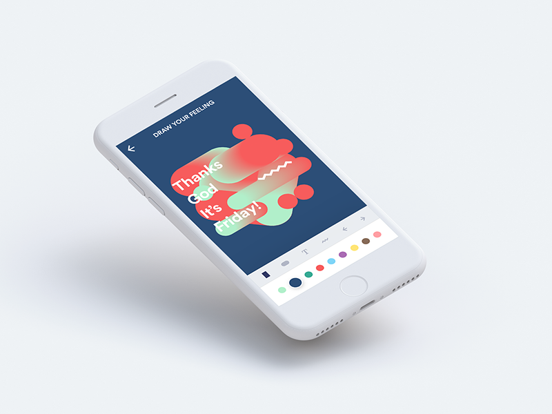 Drawing UI by Jiyeon Ma on Dribbble