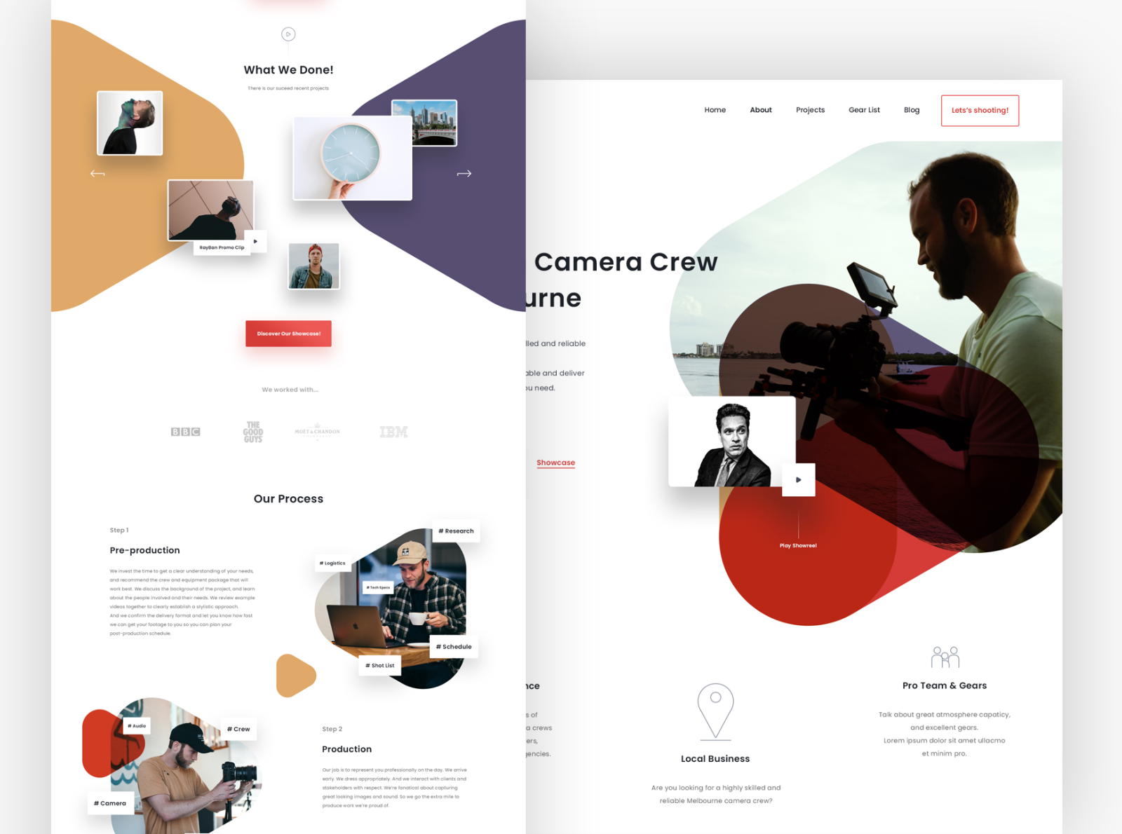 Camera Crew Website Design by Dávid Perger on Dribbble