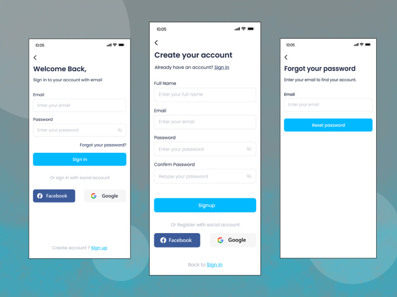 Mobileapp login signup by SETPIX Studio on Dribbble