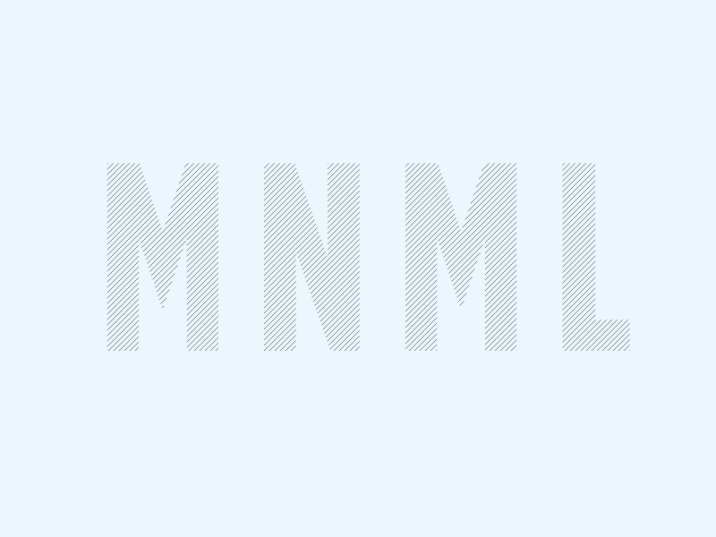 MNML by mrmrs on Dribbble