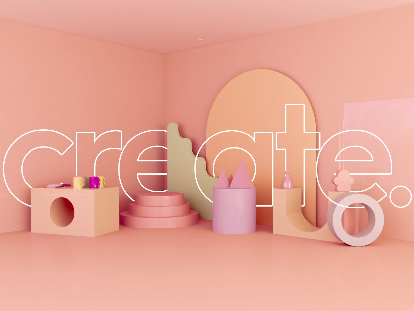 3D SCREEN DESIGN FOR CREATE. by Leona Bobi on Dribbble