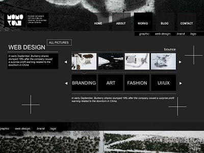 website by ciniao on Dribbble