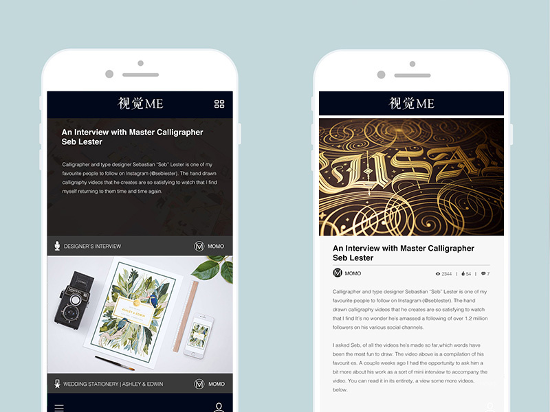 Visual me APP concept 7 by ciniao on Dribbble