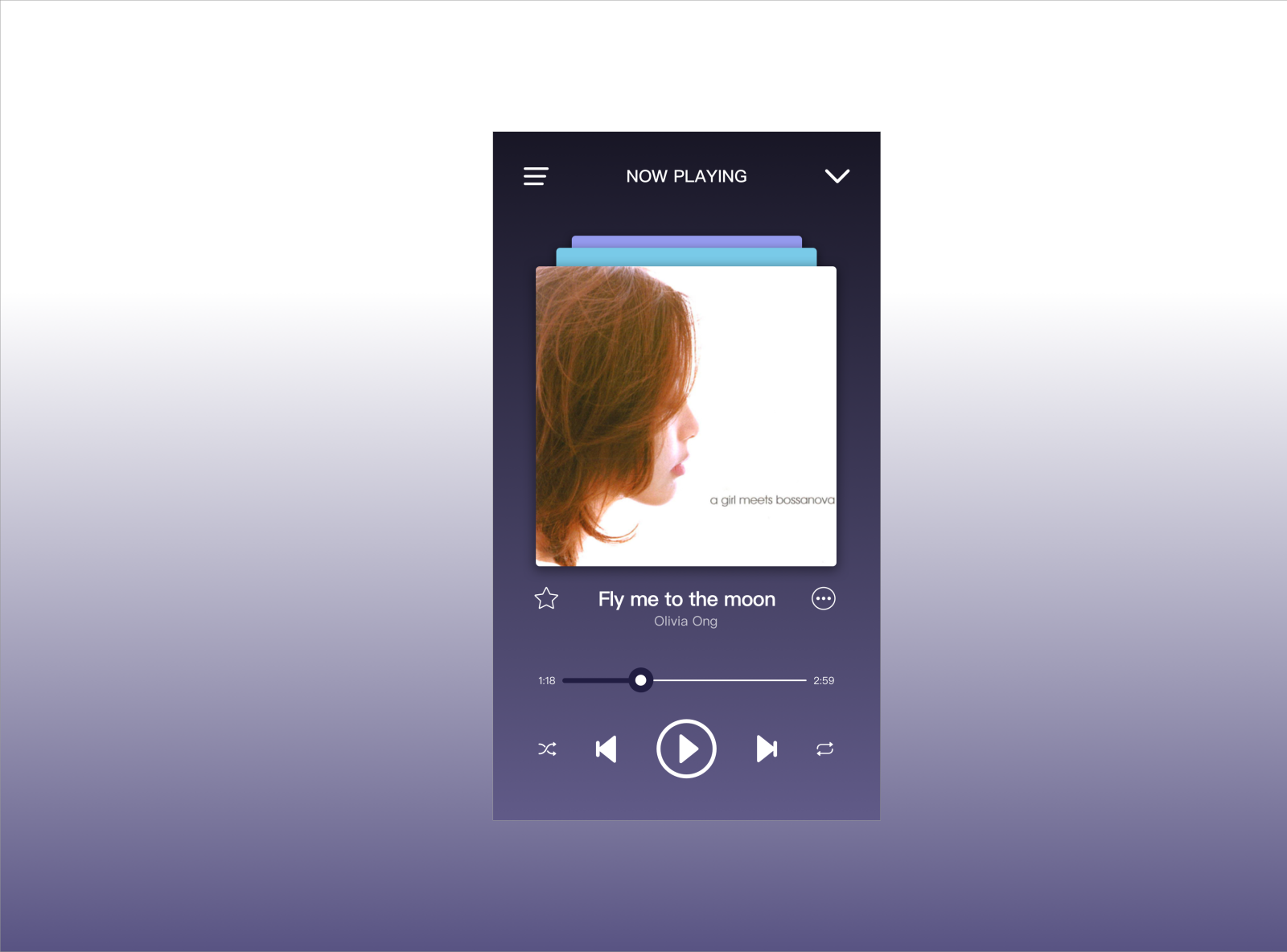 UI Design for Music Player by Bryan Li on Dribbble