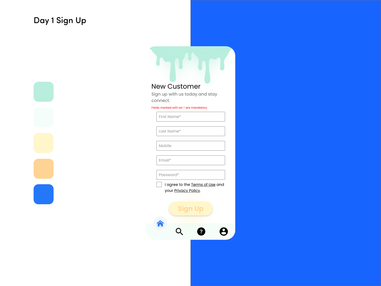 Day 1 Sign Up by Cassandra Nie on Dribbble