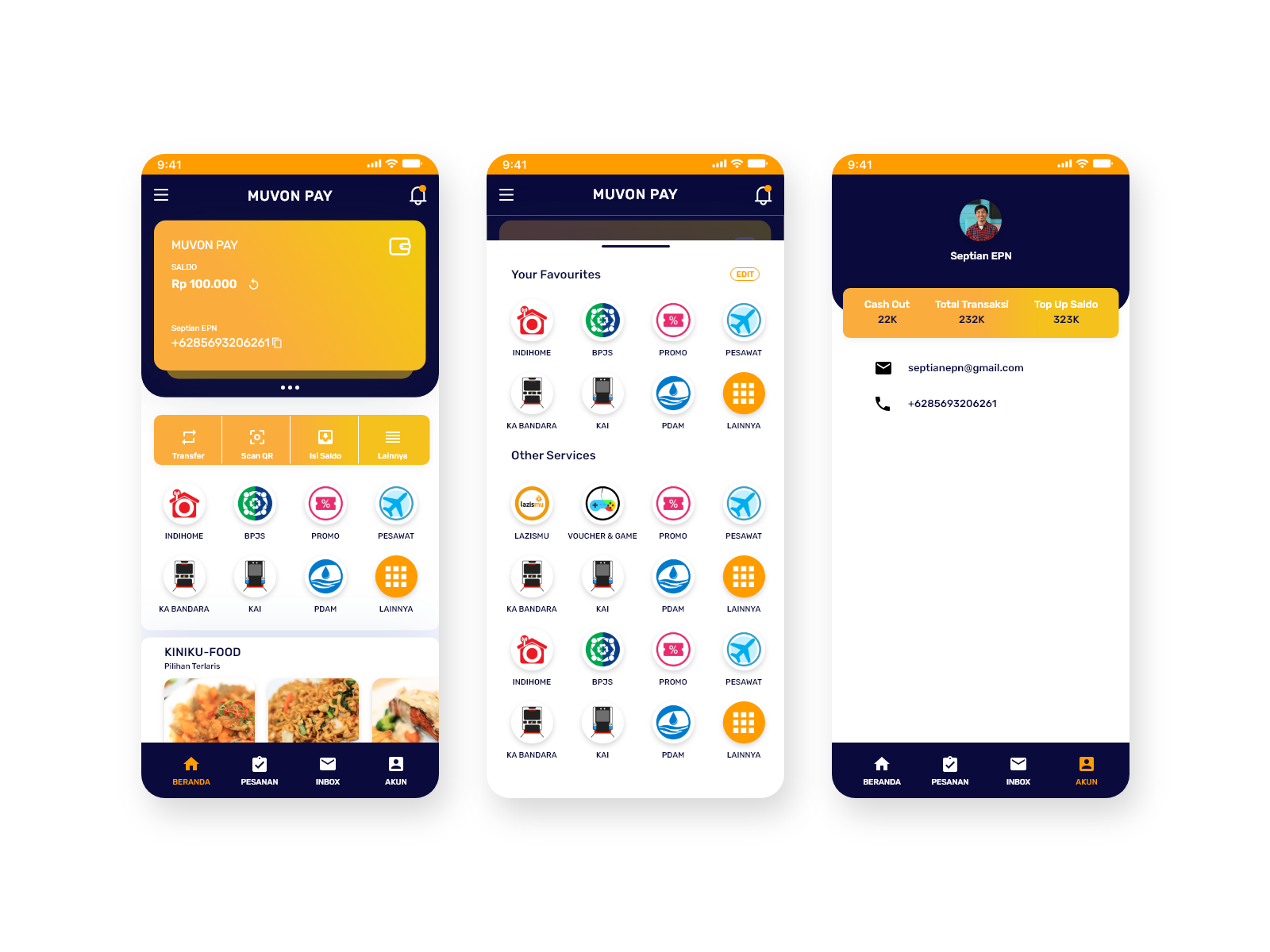 MUVON PAY Conceptual Design by Septian Eka Purba Nugroho on Dribbble