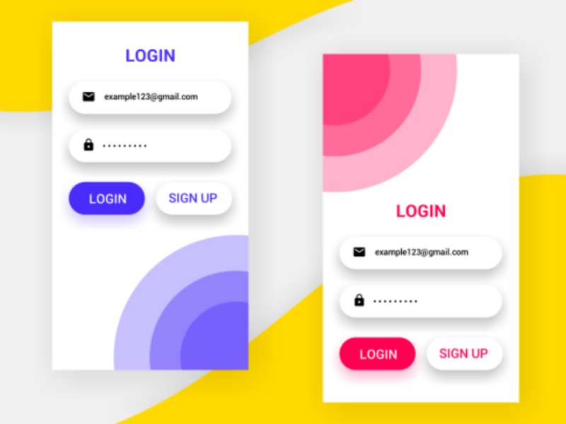 Login UI Design In Pixellab by Rapid Designer on Dribbble