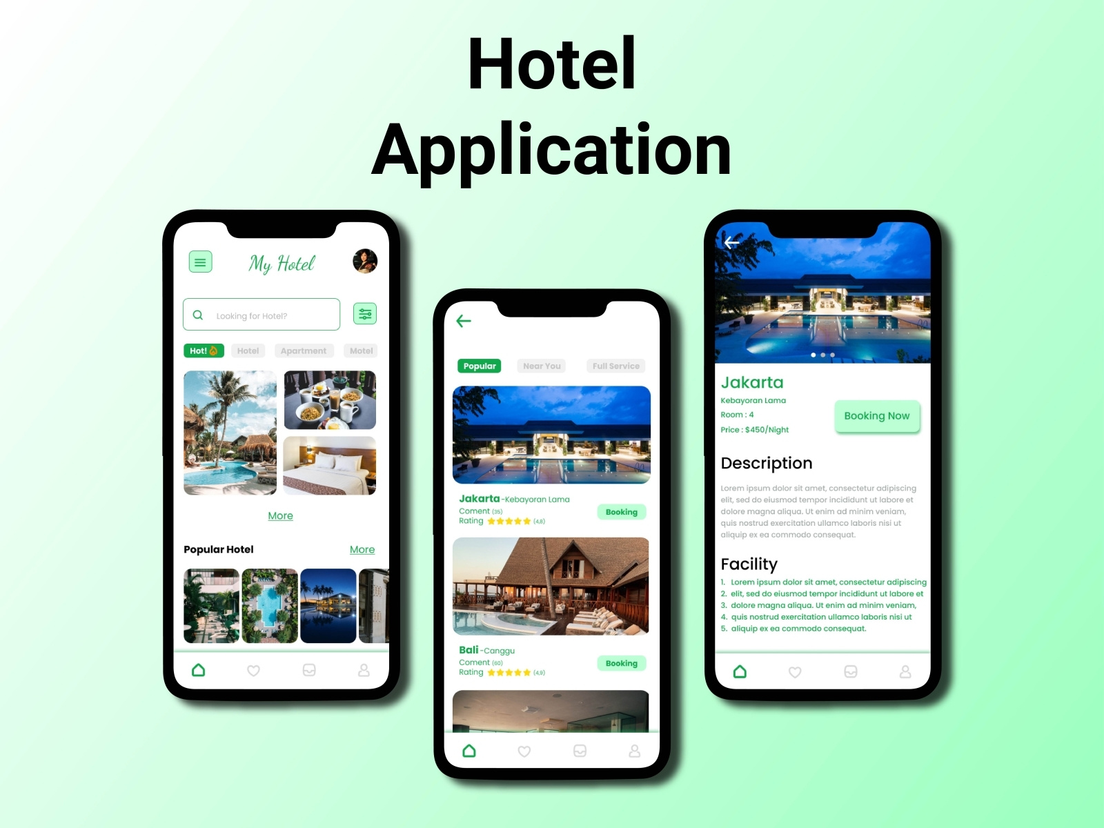 UI Hotel Application by Habib Ahmad on Dribbble