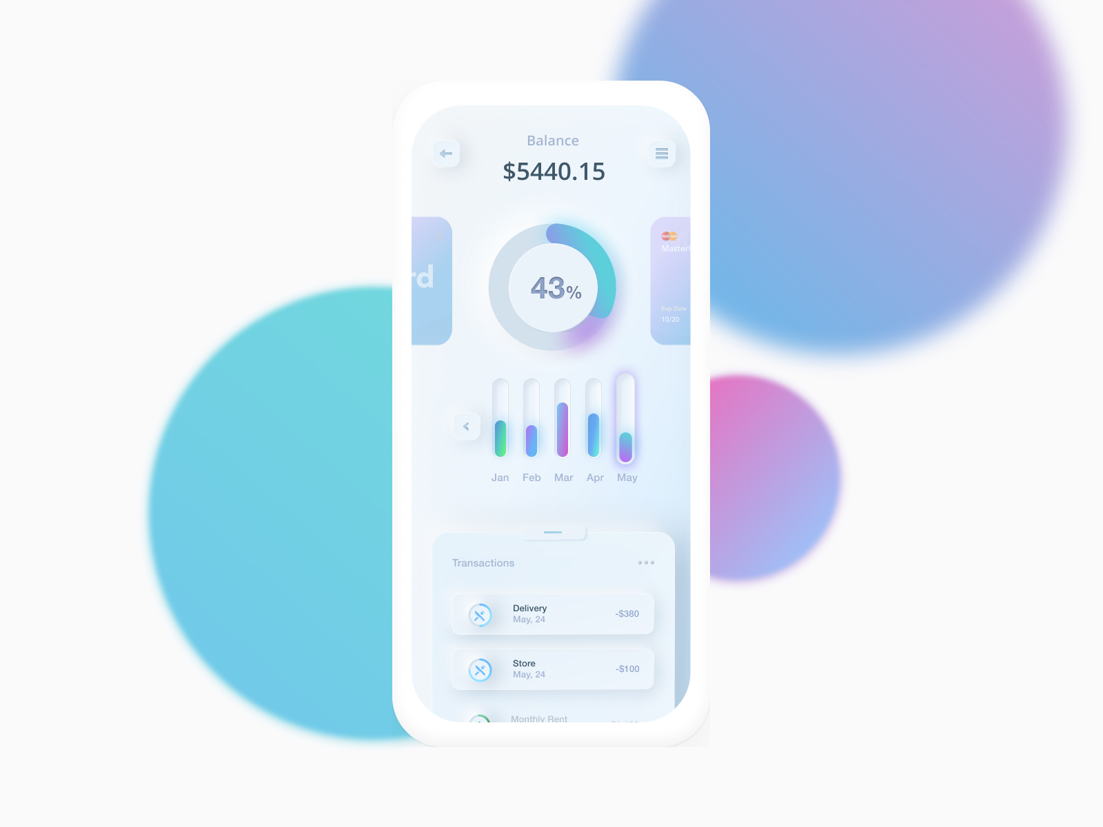 Neumorphism Banking by Anastasiia on Dribbble