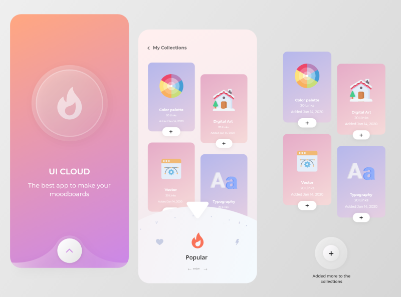 UI cloud by Anupam Ghosh on Dribbble