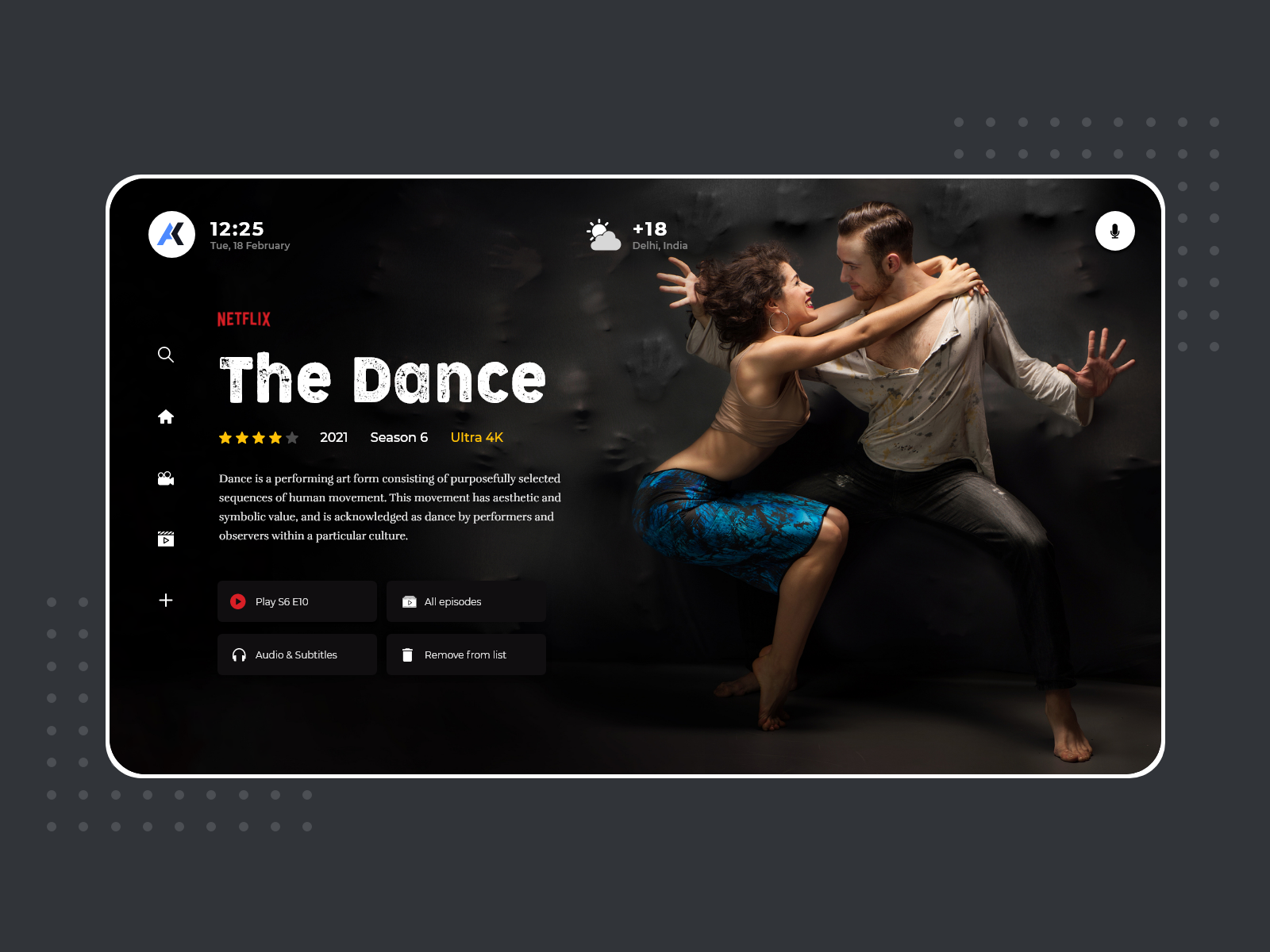 Dance Web UI by Anupam Ghosh on Dribbble