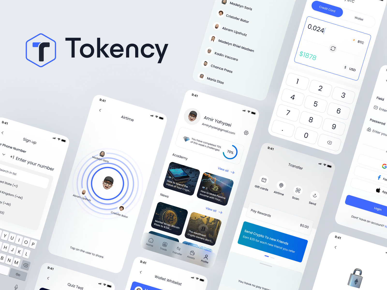 Tokency - Crypto Exchange UI Kit by Amir Yahyaei for Echo on Dribbble