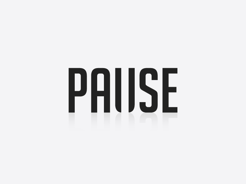 Pause - Minimalist Typographic Logo by Yılmaz İpekçi on Dribbble