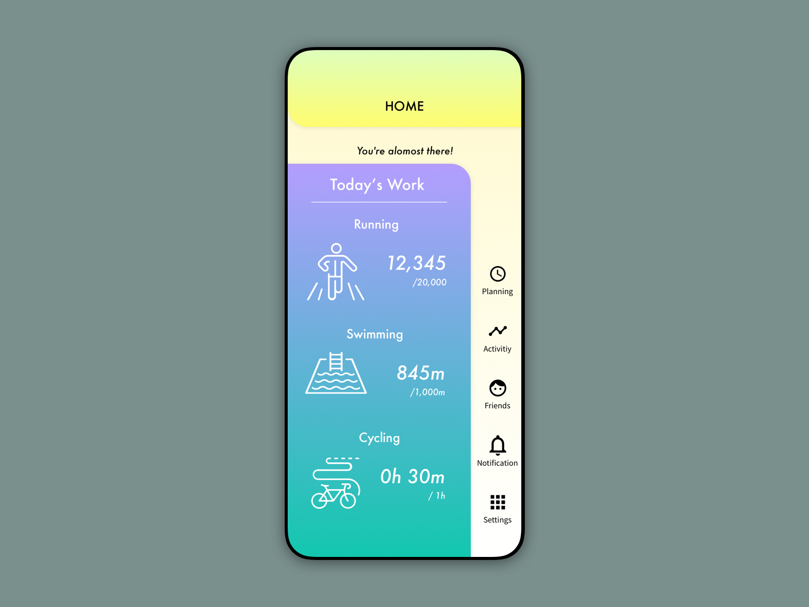 Activity Tracking App Concept by Ryota on Dribbble