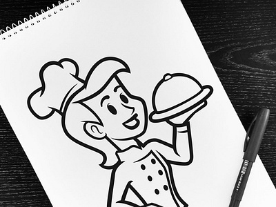 Lady Cook Vintage Mascot Logo by Horacio Velozo on Dribbble