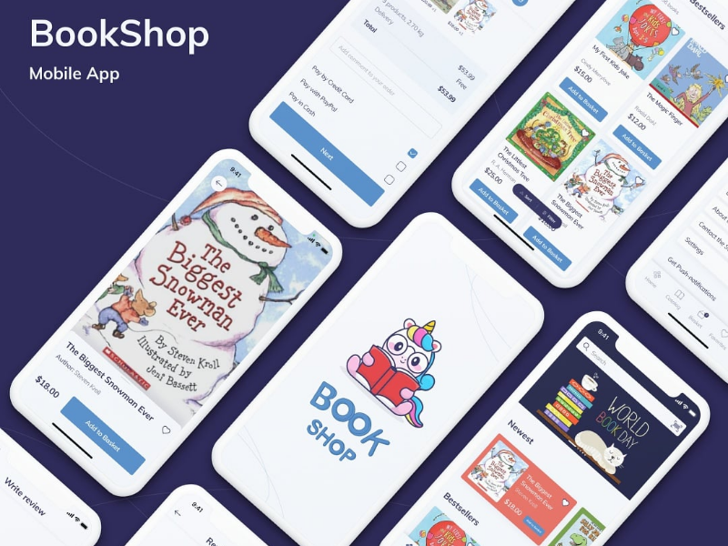 Book Shop by Marina K on Dribbble