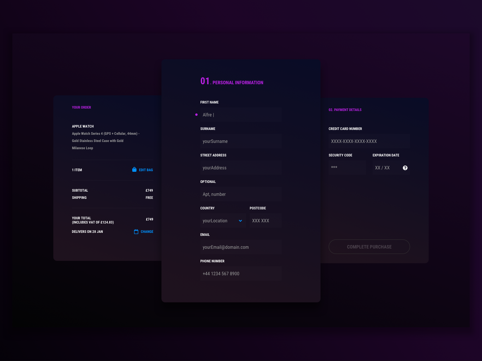 daily UI 002 by Ming Liu on Dribbble