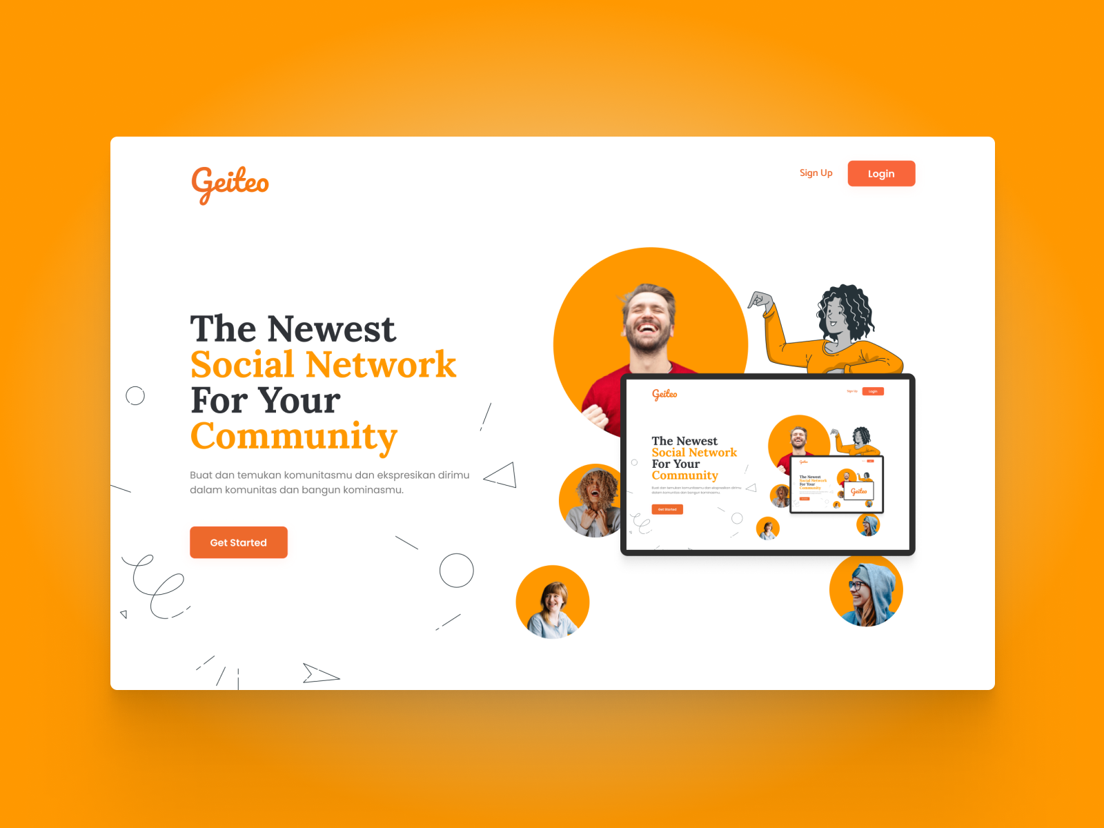 Community Dribble by Bayu Gito Prasetyo on Dribbble