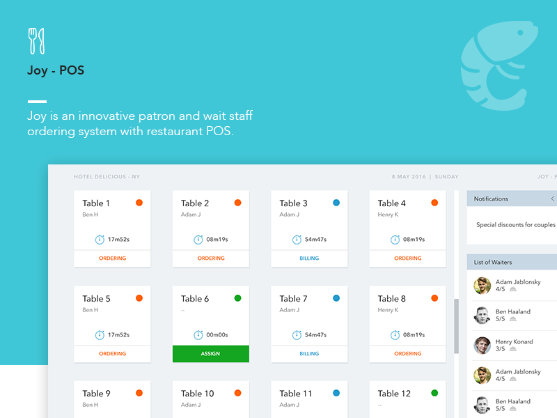 Joy-POS: Reception Desk Mode by Abhishek Kannekanti on Dribbble