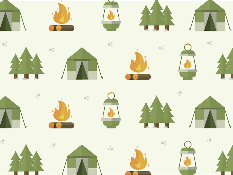 Camping Pattern by Antonius Setiadi K on Dribbble