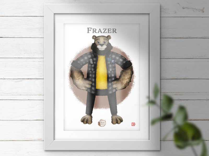 Frazer Bear Portrait Illustration by Matt McKeown on Dribbble