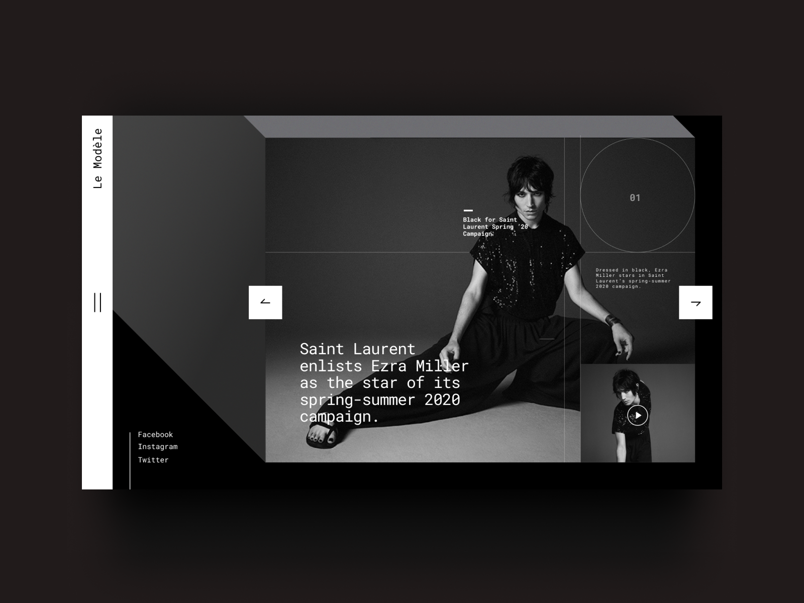 La Modèle | Magazine Website by Siddhant tiwari on Dribbble