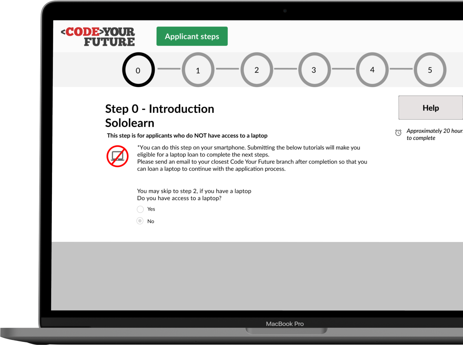 Code Your Future Web Application Process Re Design By Nathalie