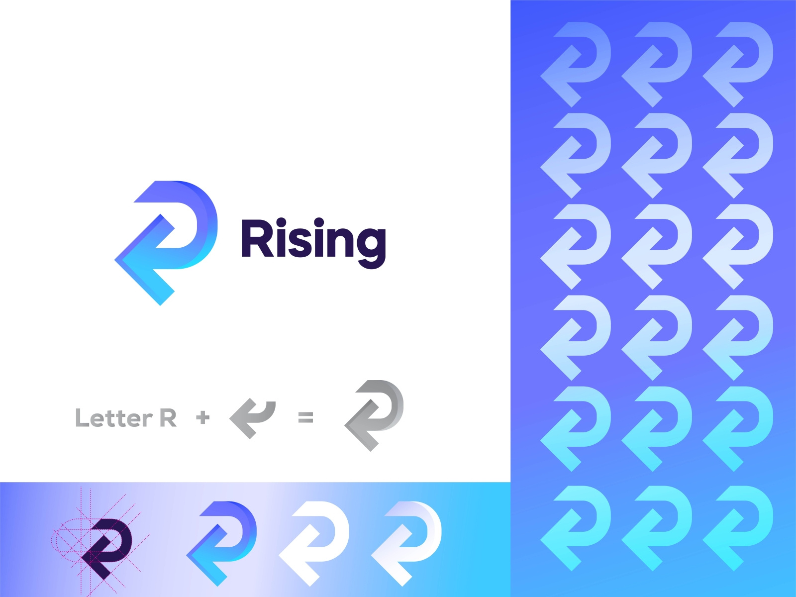 Rising Logo by Rony Ahmed | Logo Designer on Dribbble