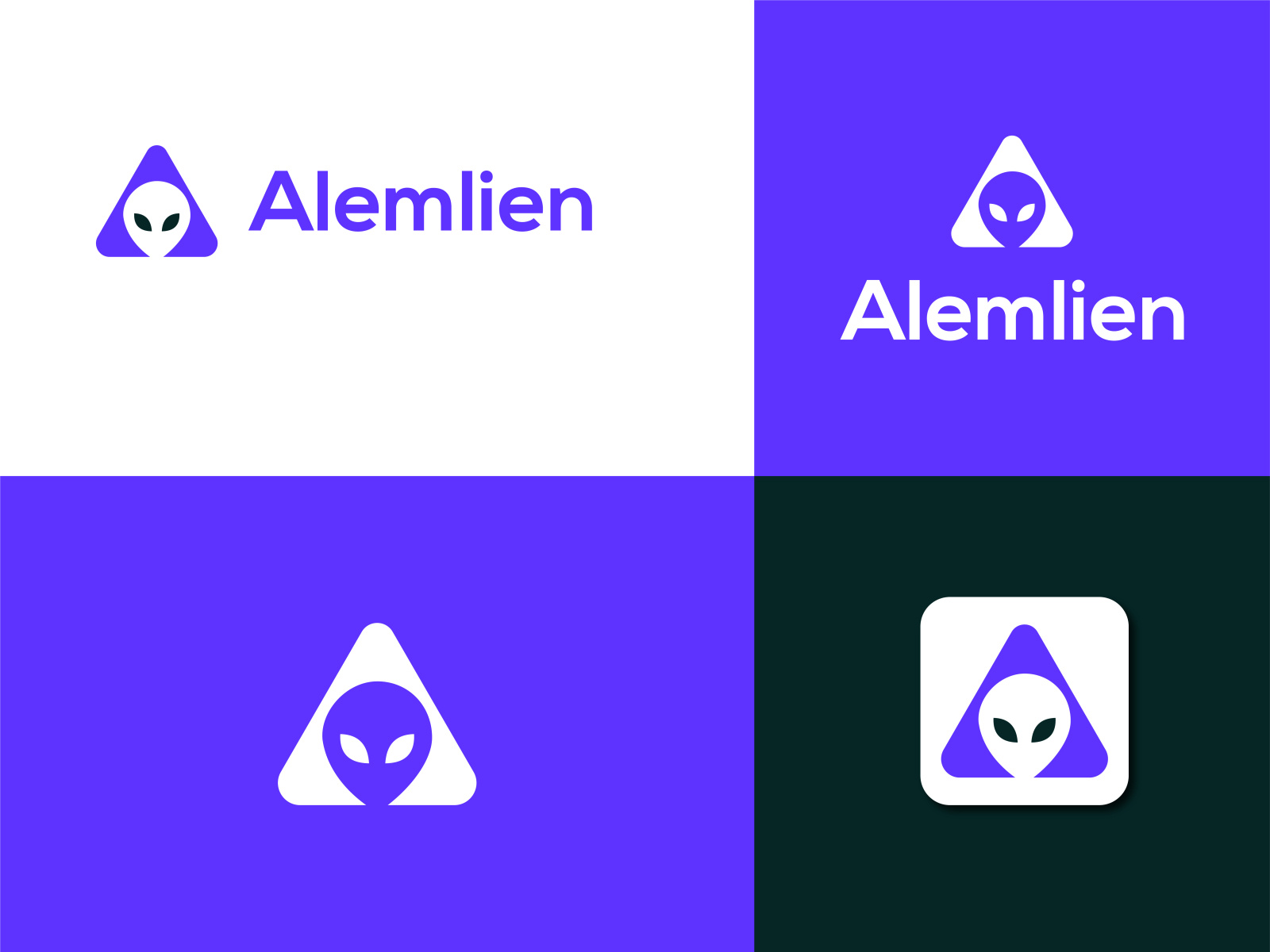 Alien logo design Alemlien by Rony Ahmed | Logo Designer on Dribbble