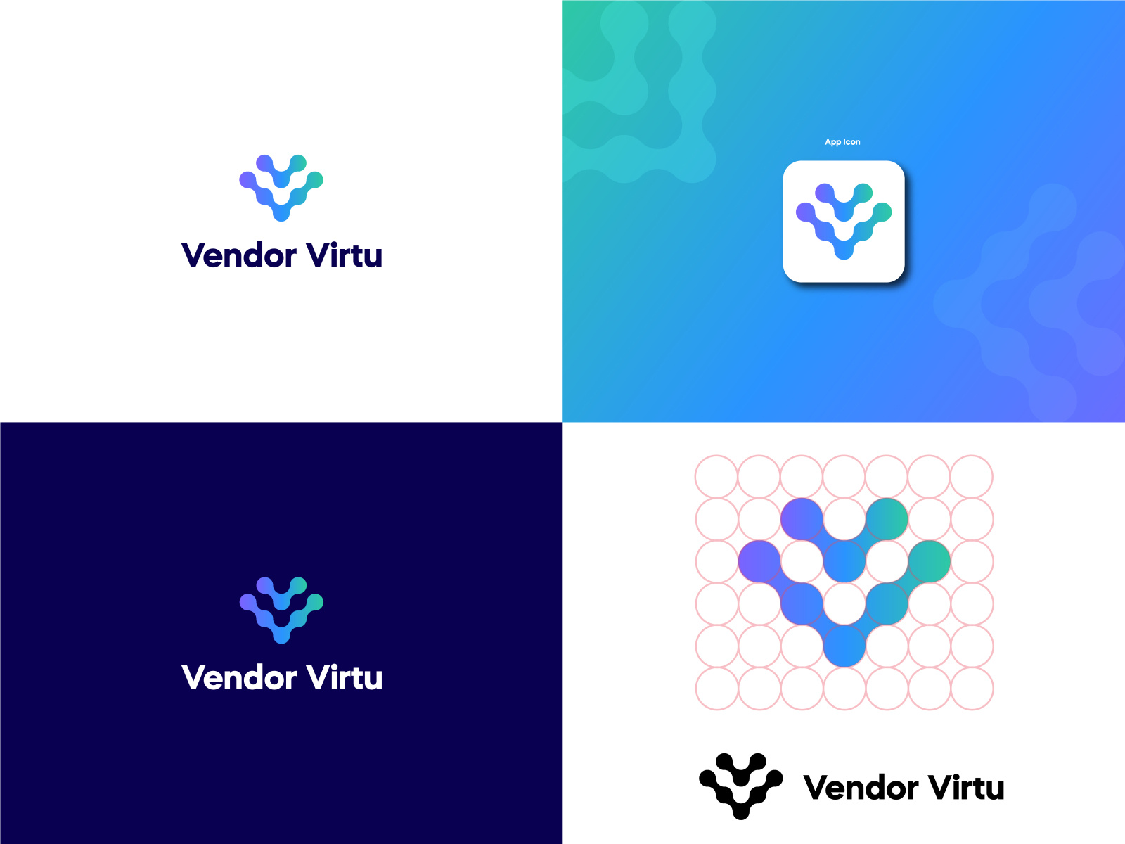 Vendor Virtu Logo by Rony Ahmed | Logo Designer on Dribbble