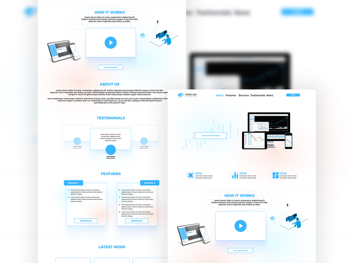 Trading UI designs, themes, templates and downloadable graphic elements ...