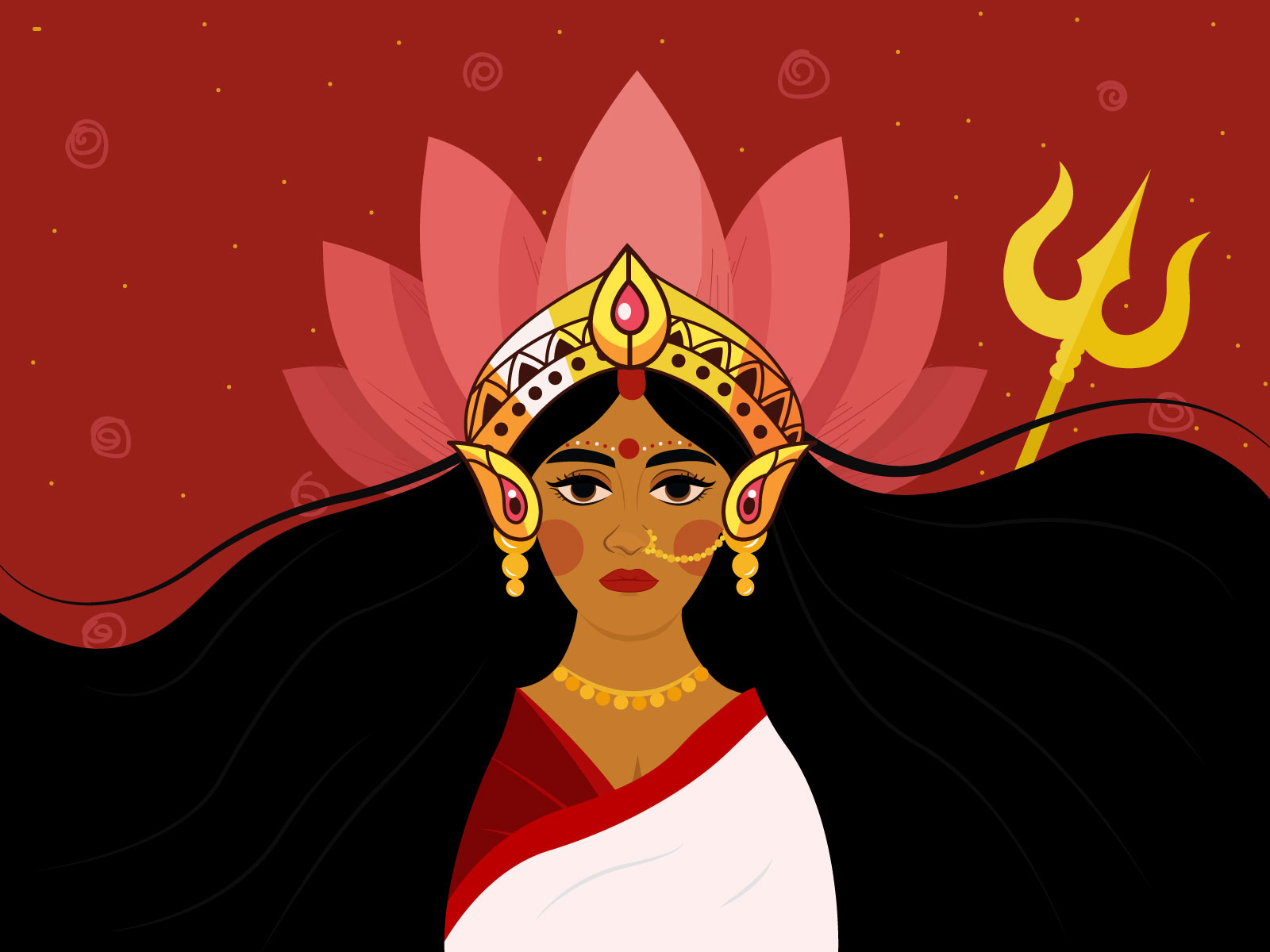 Goddess Durga Animation