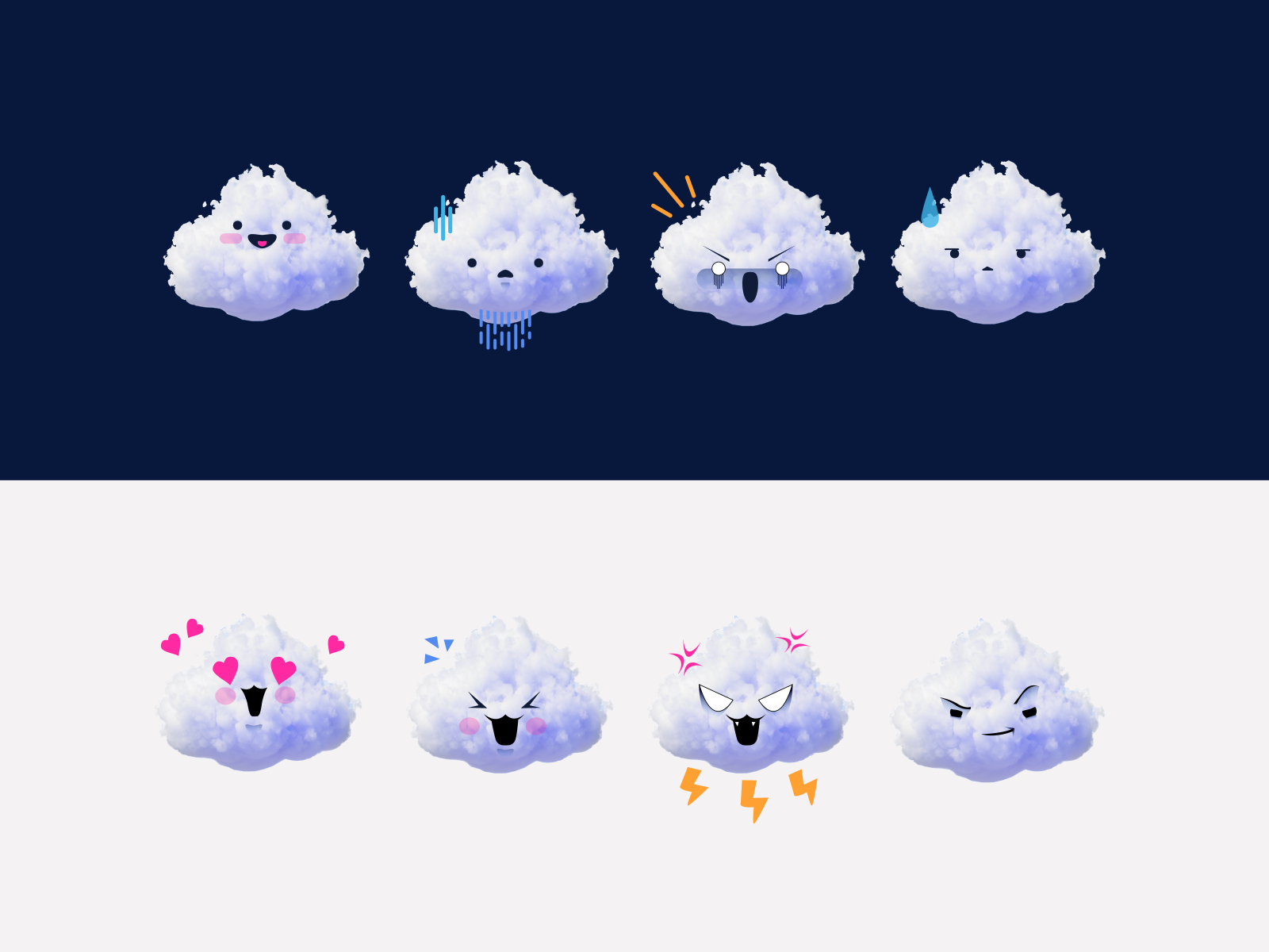 Cloud Character by Joe on Dribbble