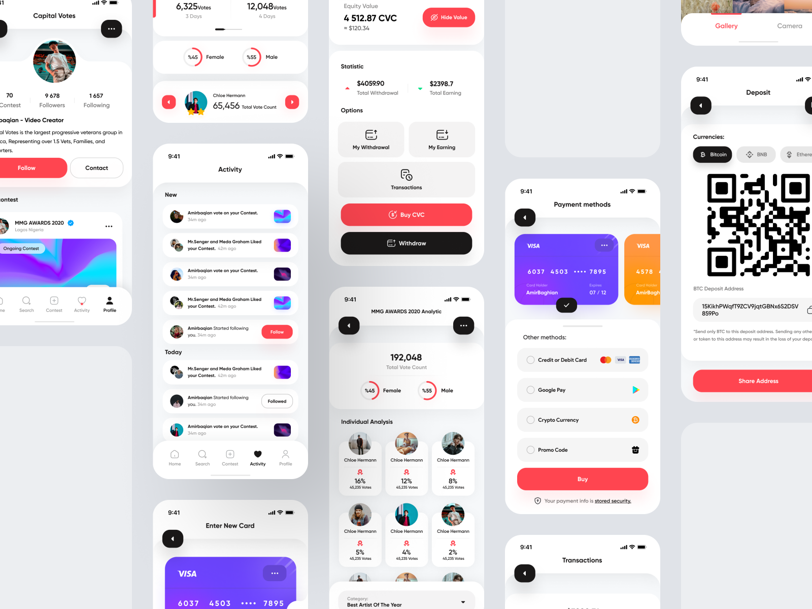 Voting Application 💎 by Amir Baqian for Ace Design on Dribbble