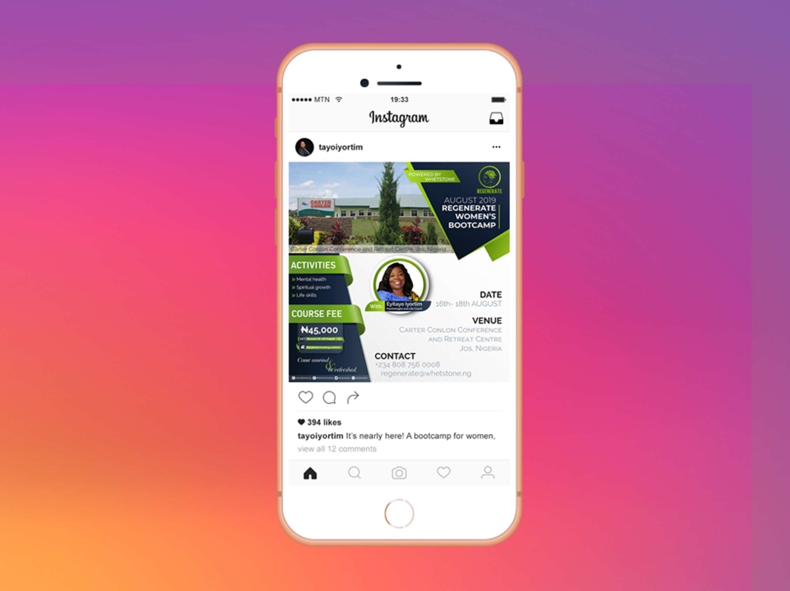 Instagram poster design by Wisdom Abu on Dribbble