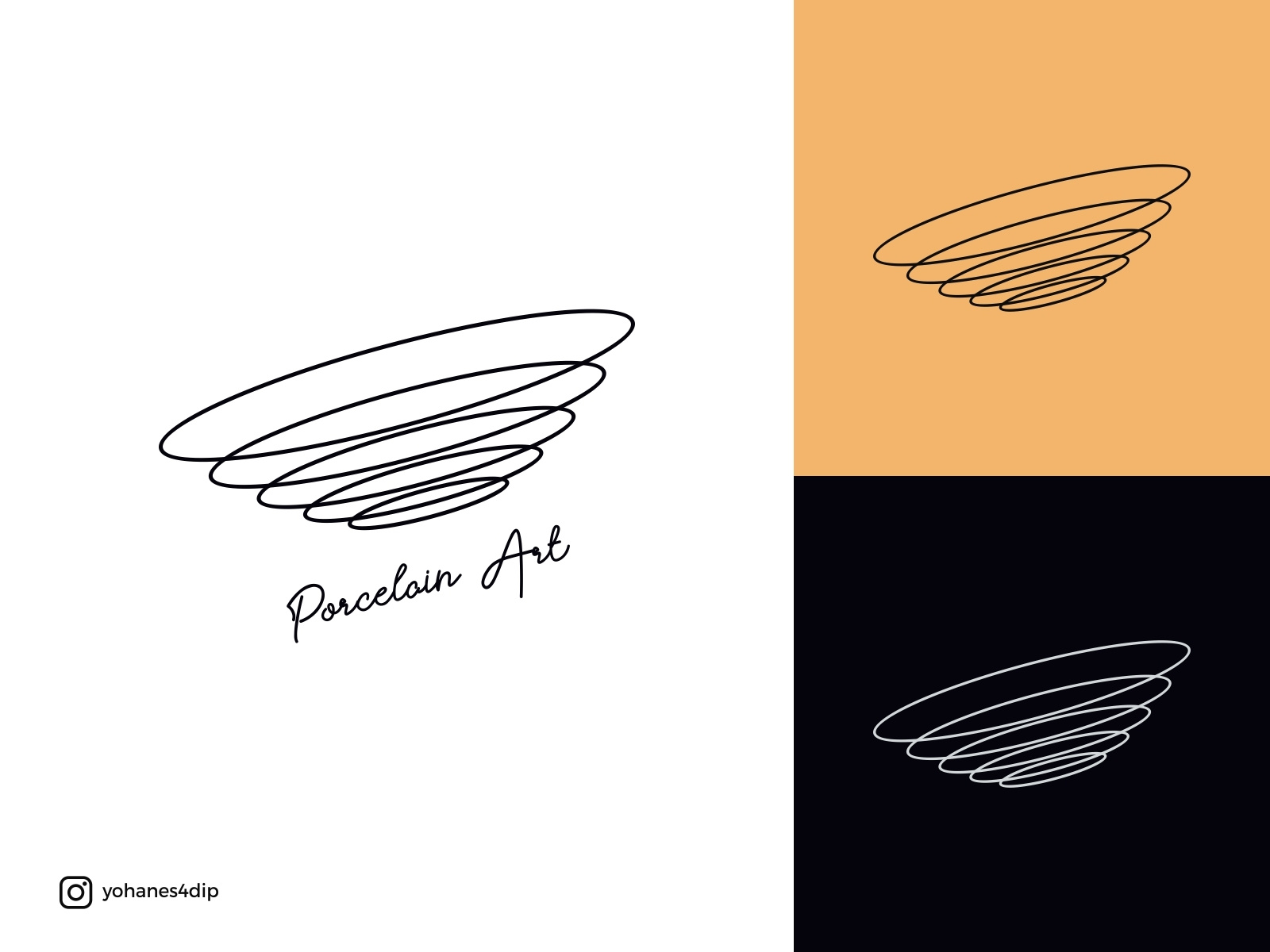 Porcelain Art Logo by Yohanes Adi Prayogo on Dribbble