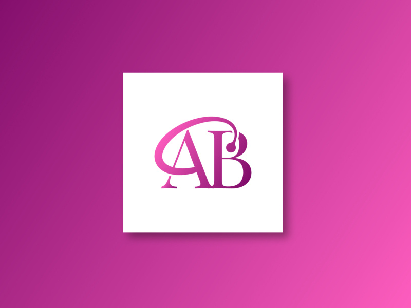 Modern 'AB' Letter Logo Design by Ismail Hossain on Dribbble