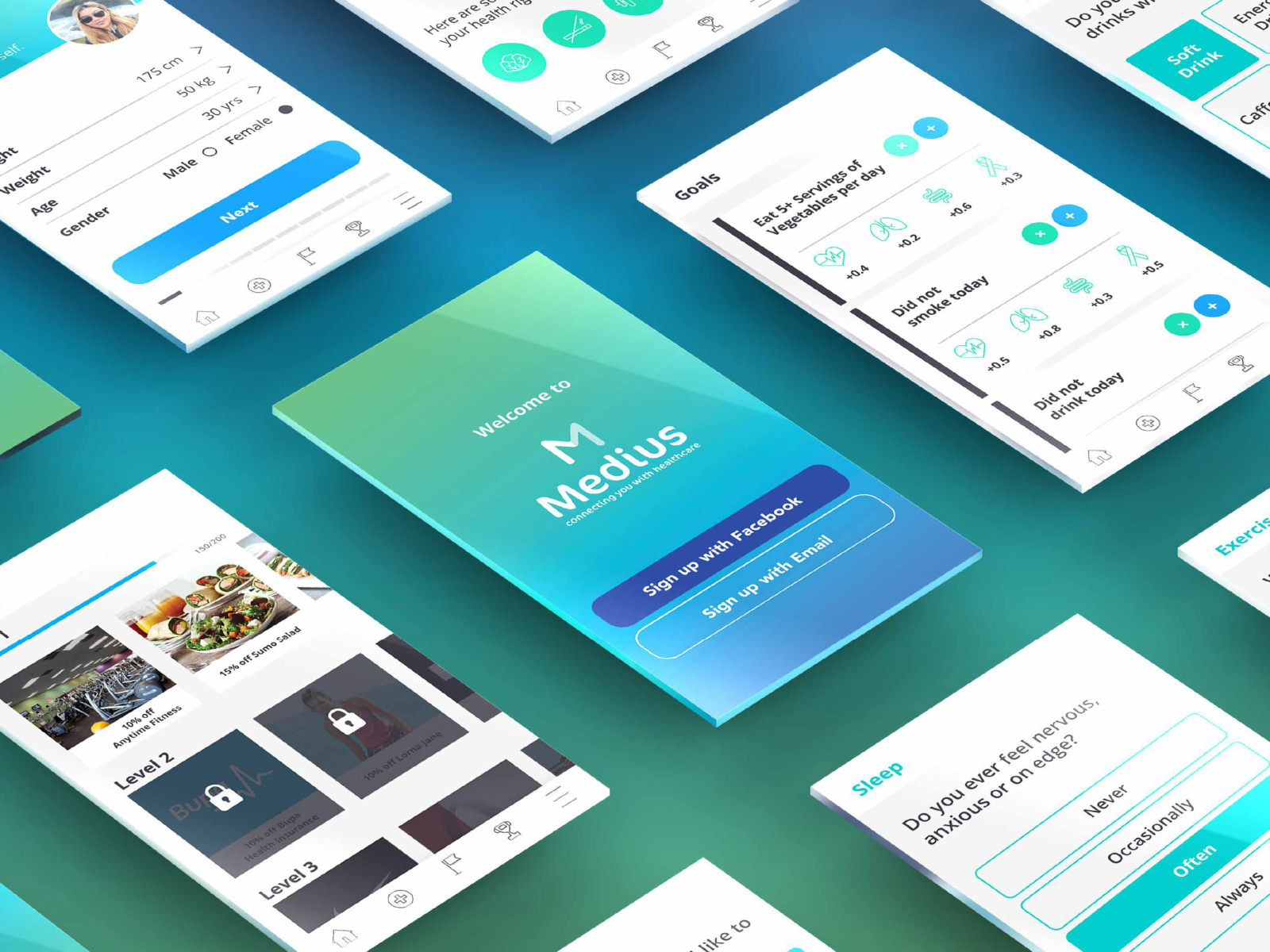Medius - App Concept by Kristen Purcell on Dribbble