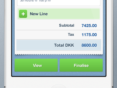 Total display with end actions by Justin Roberts on Dribbble