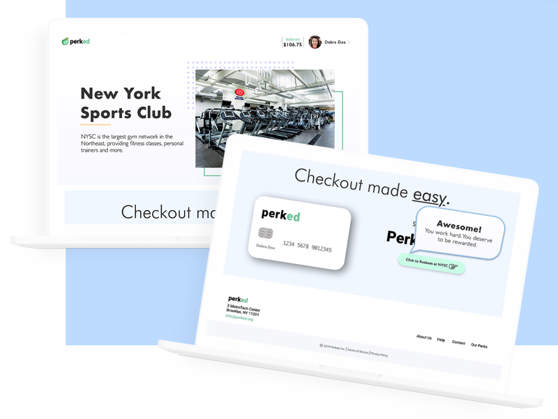 Perked - Web Application Platform by Danielle on Dribbble