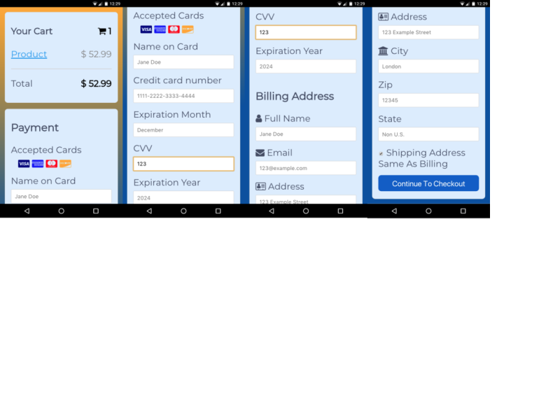 Credit Card Checkout Form by Diana Heit on Dribbble