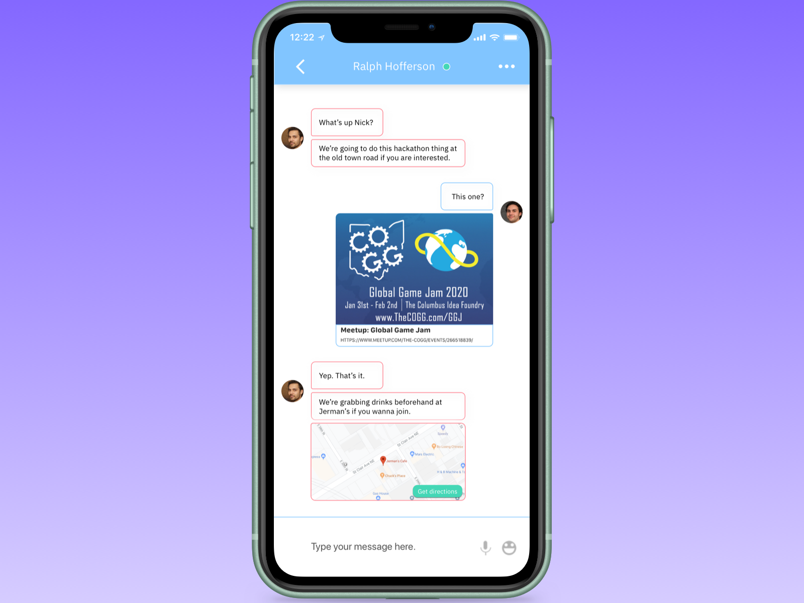 Direct Messaging (Daily Challenge 13) by Nick Dauchot on Dribbble